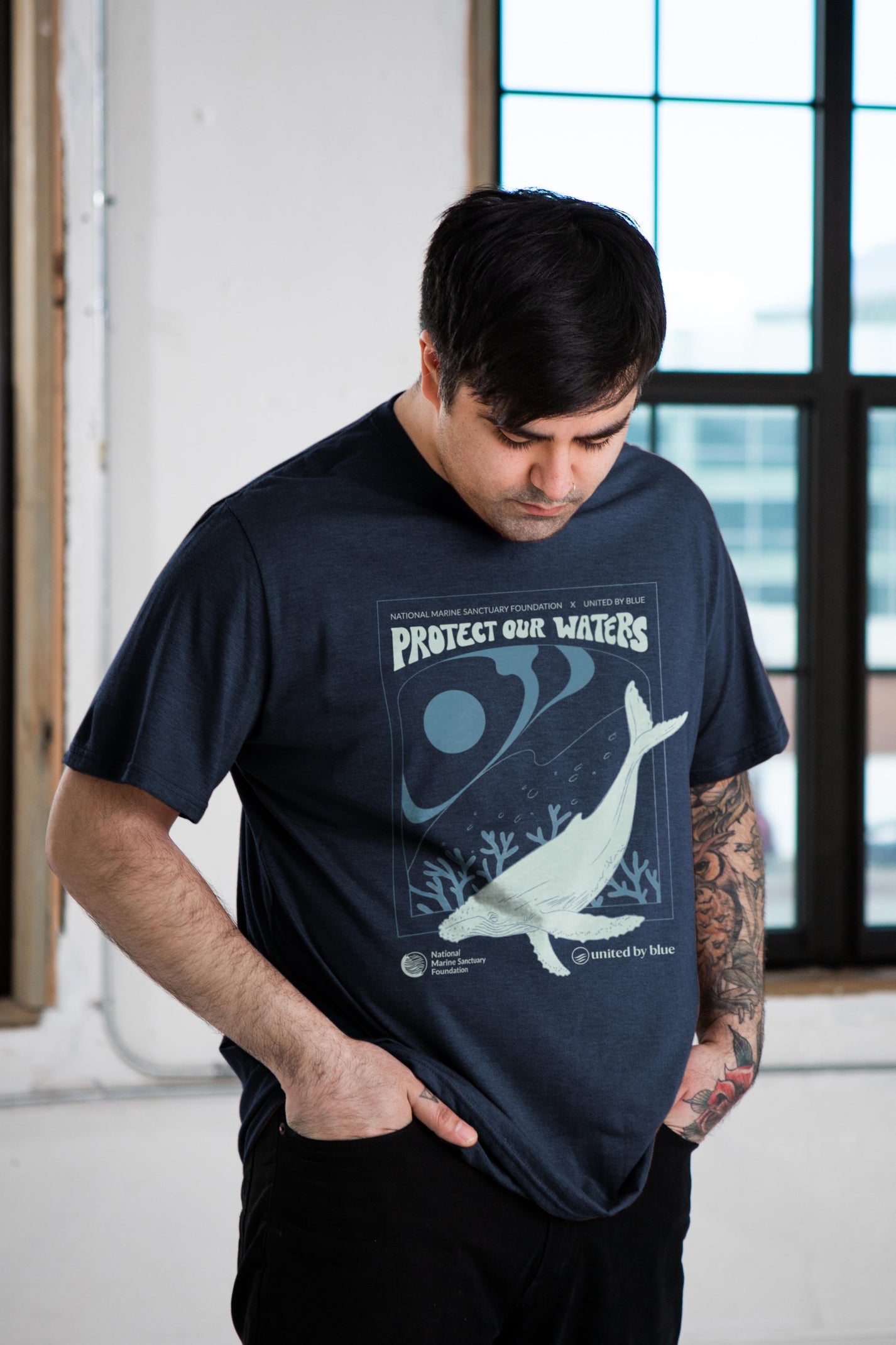 NMSF x UBB Protect Our Waters - Biodegradable Graphic Tee - (All-gende – United By Blue