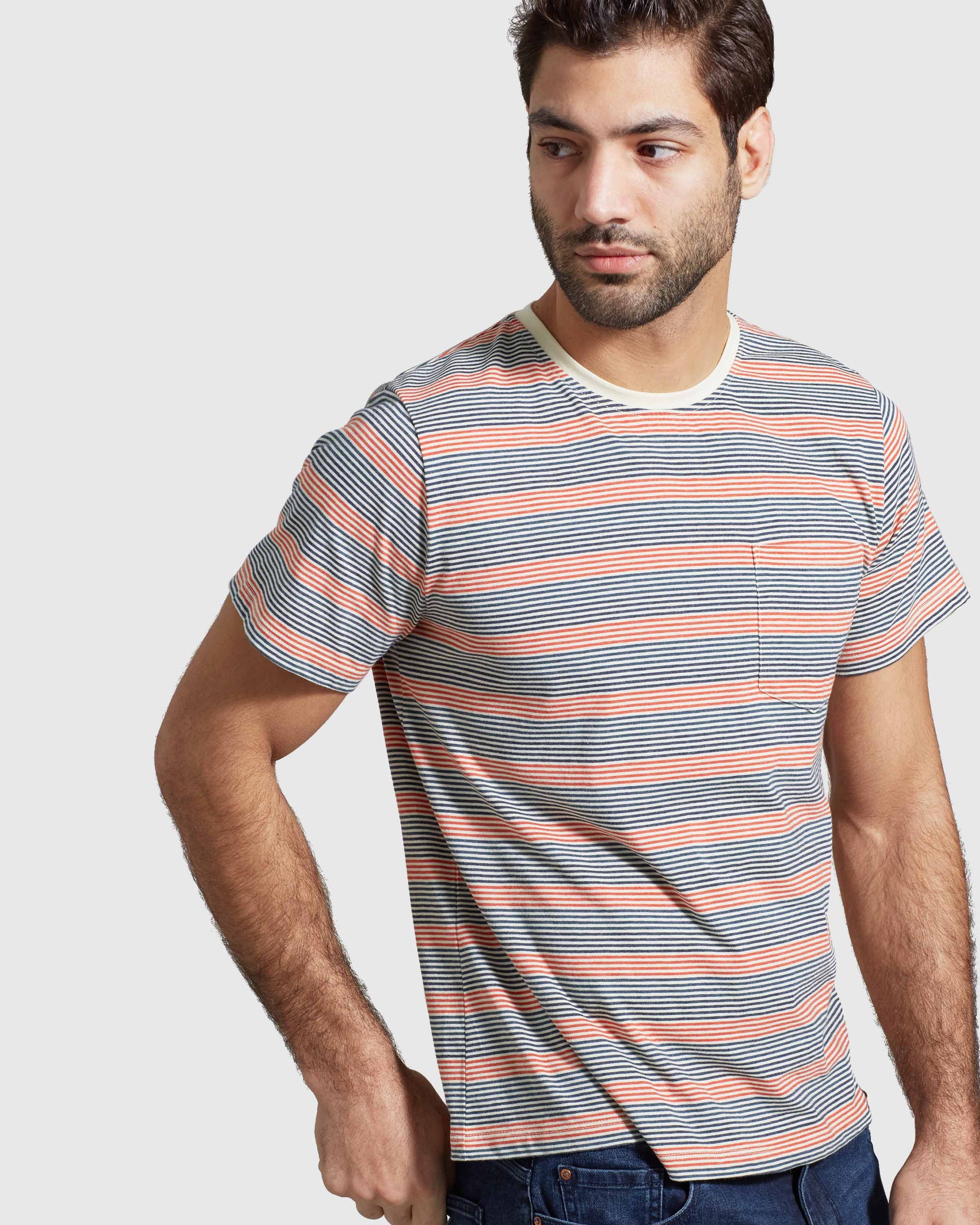 Men's Striped Pocket Tee | United By Blue