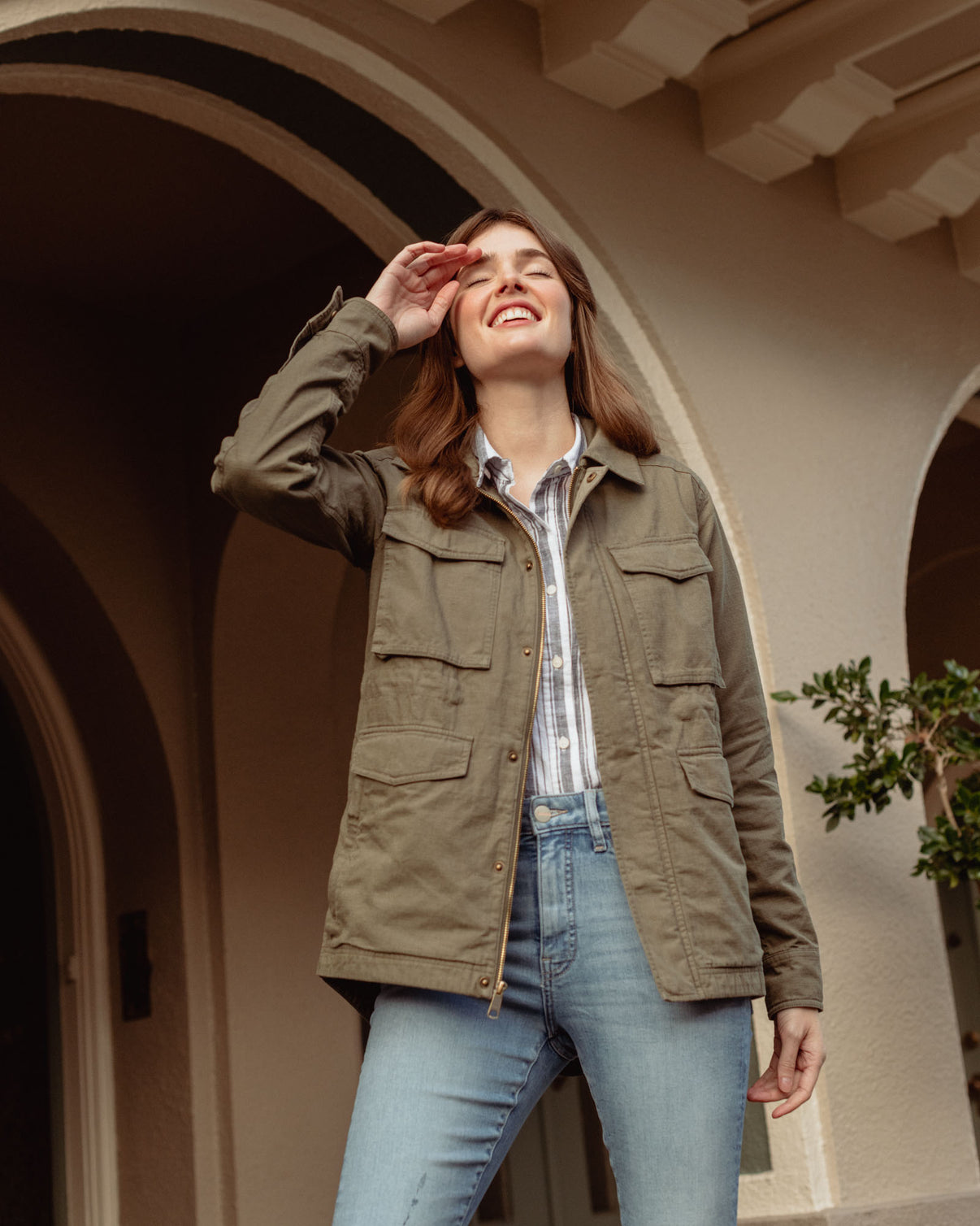 Women's Organic Ripstop Military Jacket | United By Blue