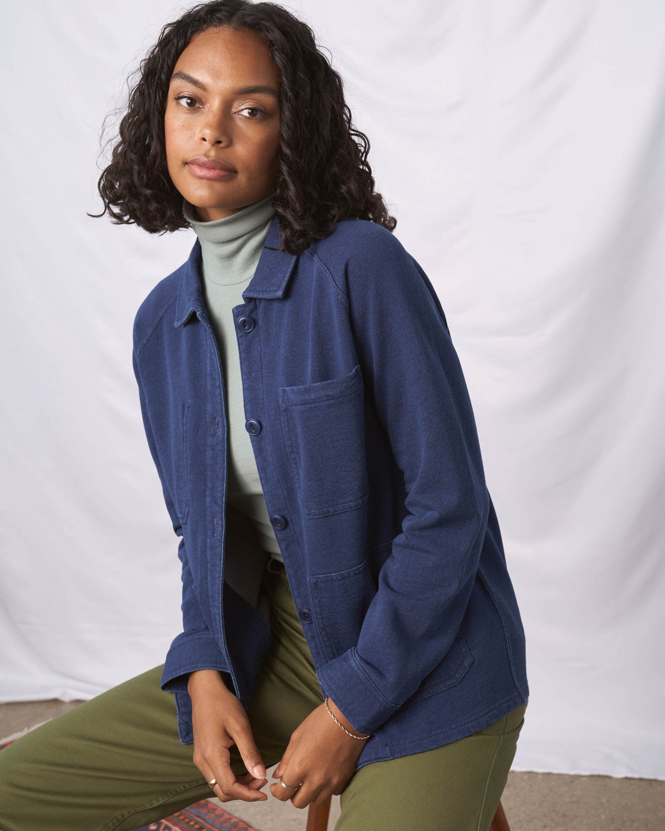 Organic Indigo Terry Chore Coat – United By Blue