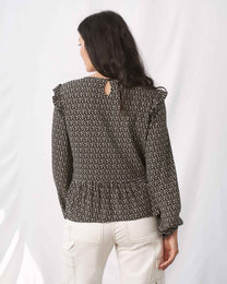 Ruffle Shoulder Blouse – United By Blue