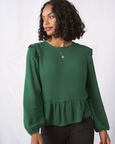 Ruffle Shoulder Blouse – United By Blue