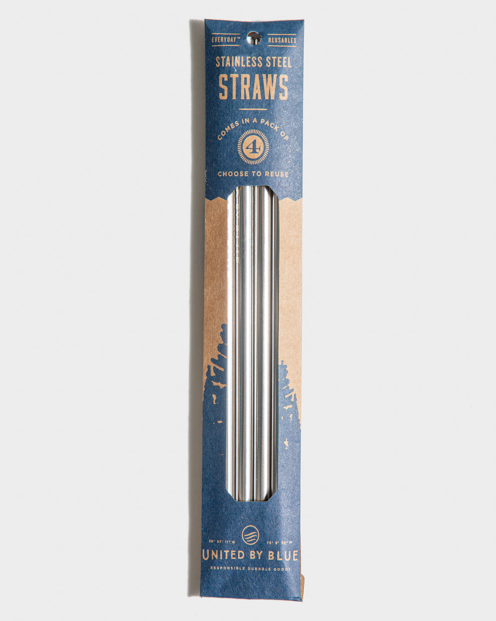 Stainless Steel Straw Pack With Brush Cleaner – United By Blue