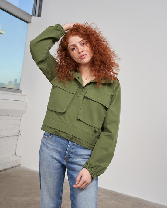 Womens Organic Cropped Utility Pullover – United By Blue